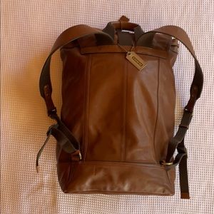 Coach | Bags | Coach Brown Leather Backpack | Poshmark
